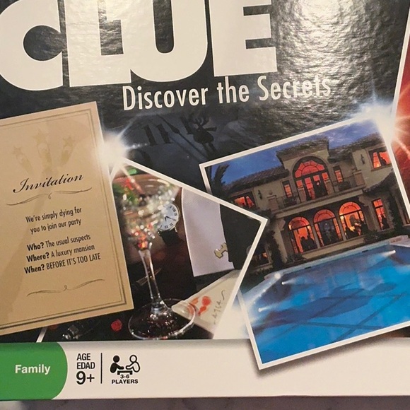 Parker Brothers | Games | Clue Board Game Discover The Secrets | Poshmark